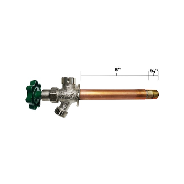 Prier Heavy Duty 6 in. Ant-Siphon Wall Hydrant With 1/2 in. Inlet