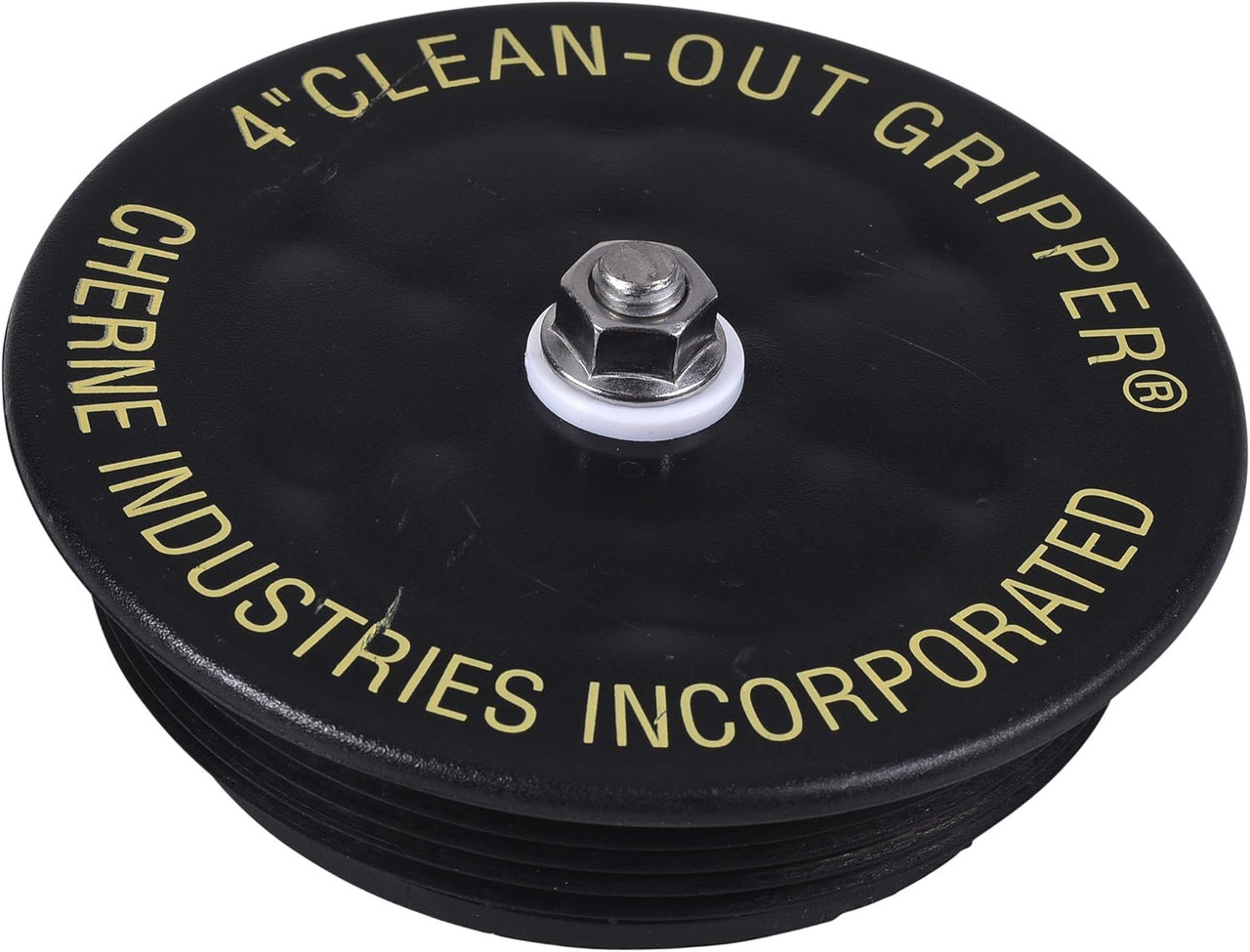 Cherne 270188 Gripper 4 in. Black Mechanical Clean Out Plug, Black