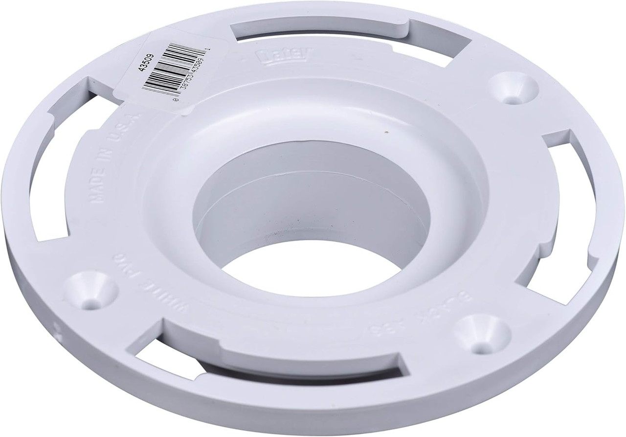 Oatey 43509 3 in. PVC Closet Flange with Plastic Ring without Test Cap