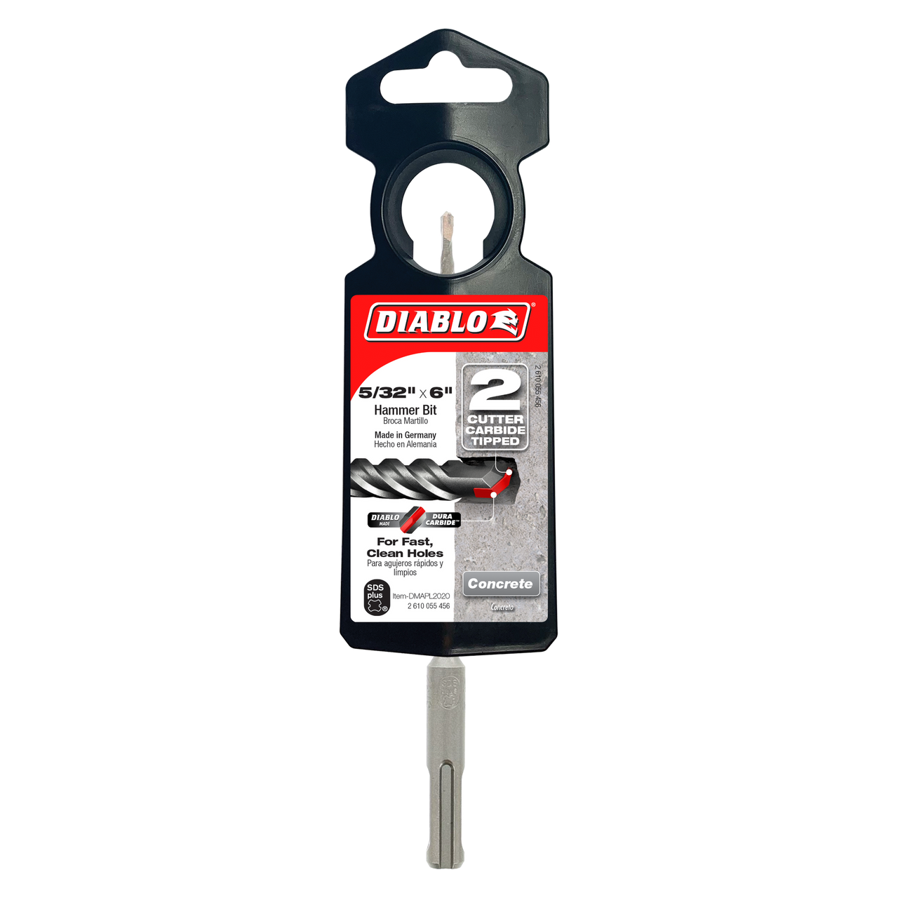 Diablo Dmapl2020 5 32 In X 4 In X 6 In Sds Plus 2 Cutter