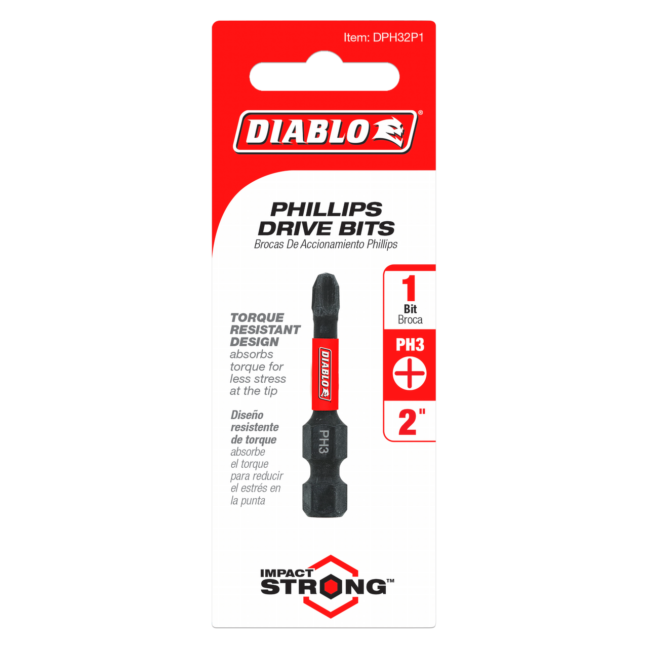 Diablo DPH32P1 2 in. #3 Phillips Drive Bit