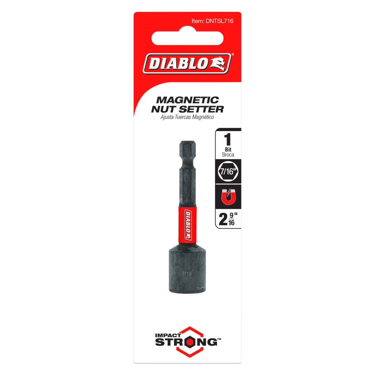 Diablo 1/2 Nutset 2-9/16 Bulk 3/8 Diablo DNTSL716 7/16 In. X 2-9/16 In ...
