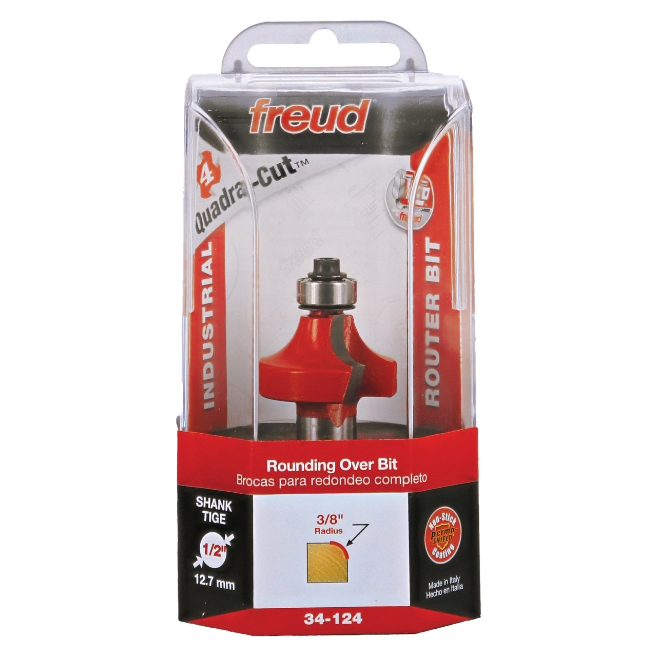 Freud 34-124 3/8" Radius Rounding Over Bit (Quadra-Cut)