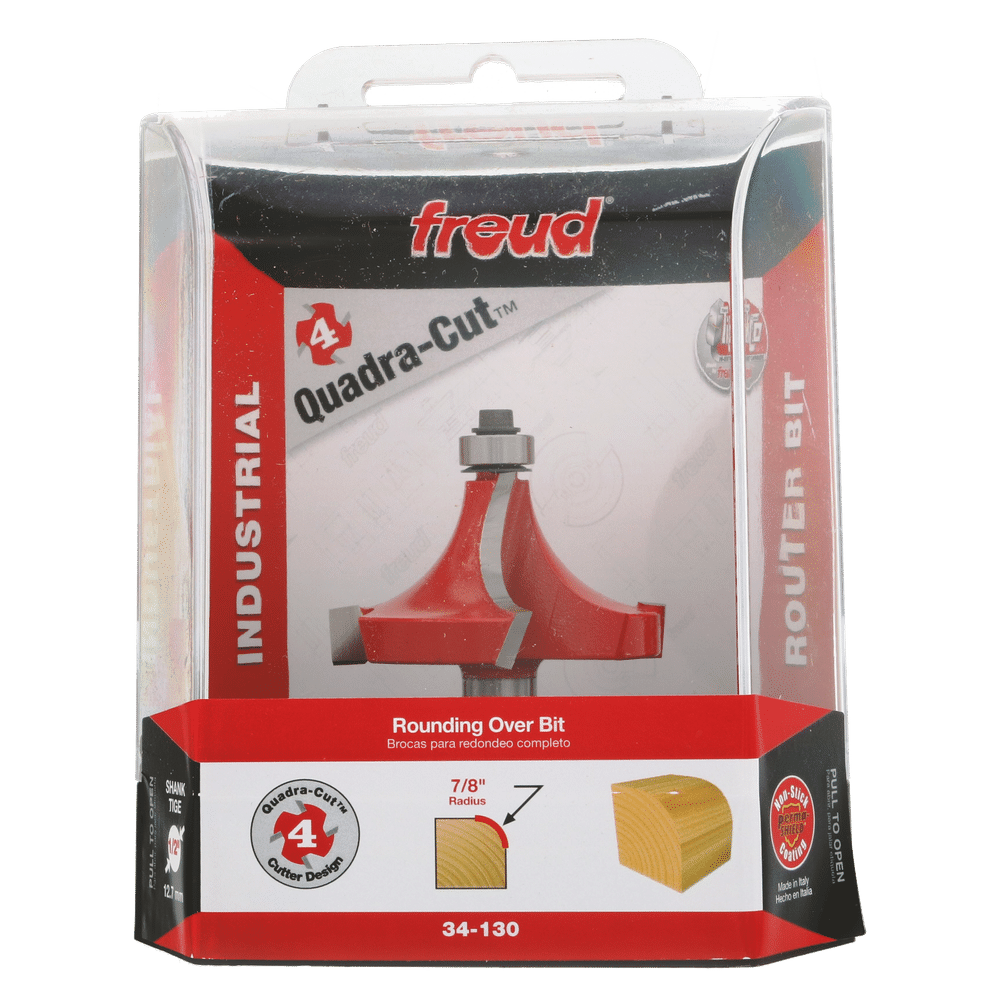 Freud 34-130 7/8" Radius Rounding Over Bit (Quadra-Cut)