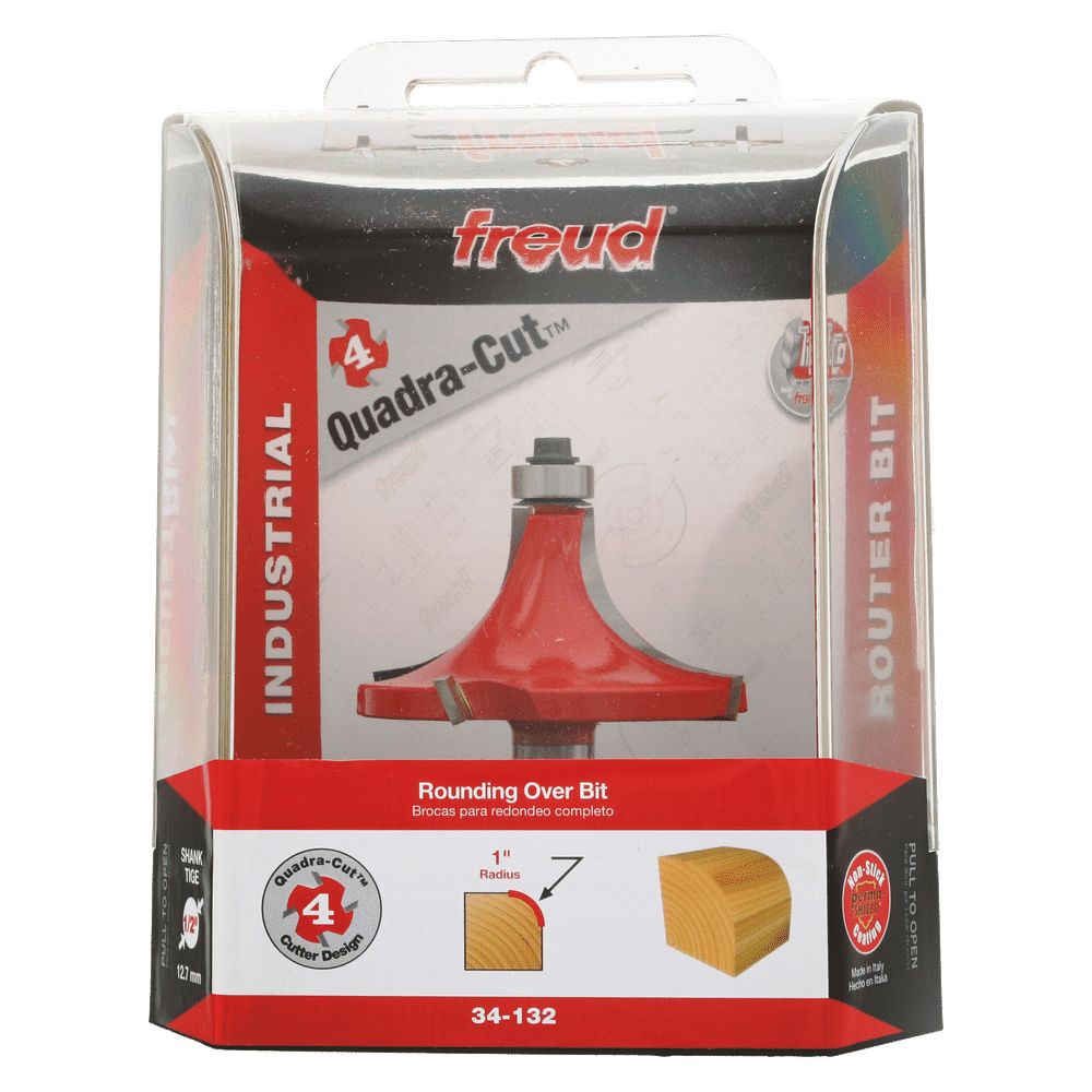 Freud 34-132 1" Radius Rounding Over Bit (Quadra-Cut)