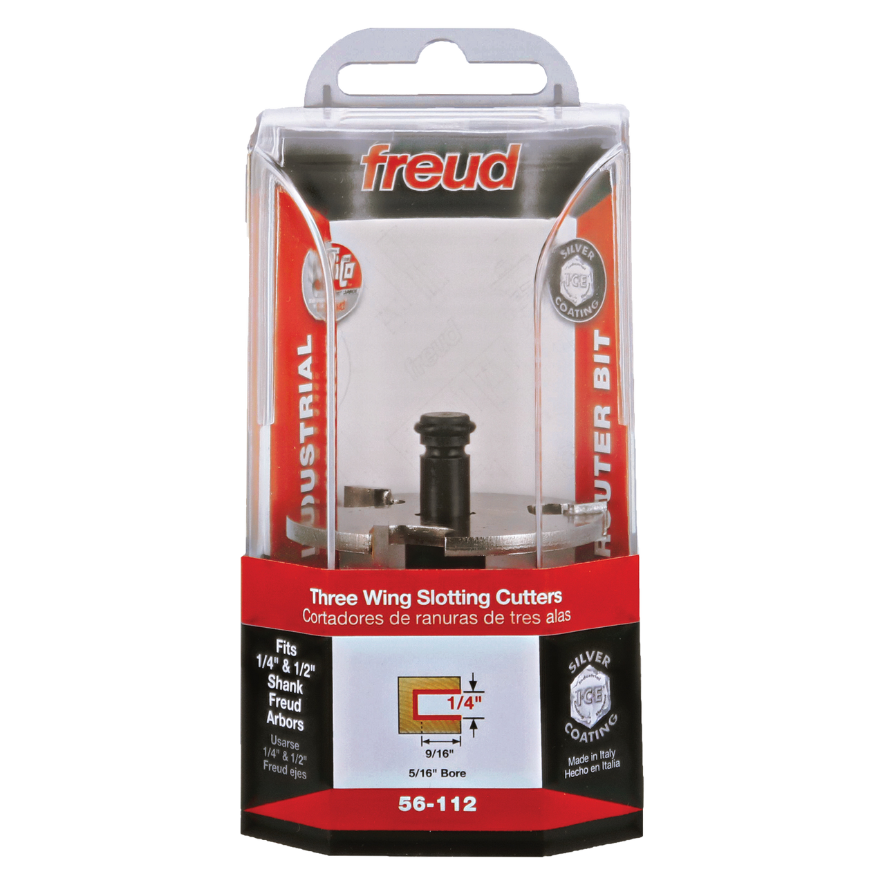 Freud 56-112 1/4" Slot Three Wing Slotting Cutter