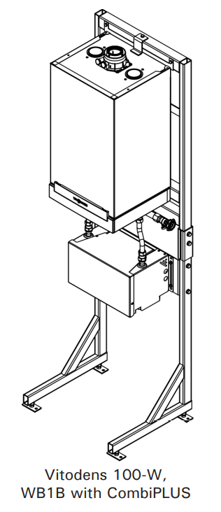 Viessmann 7560569 Boiler Stand for Vitodens 100W and Vitodens 200W (up ...