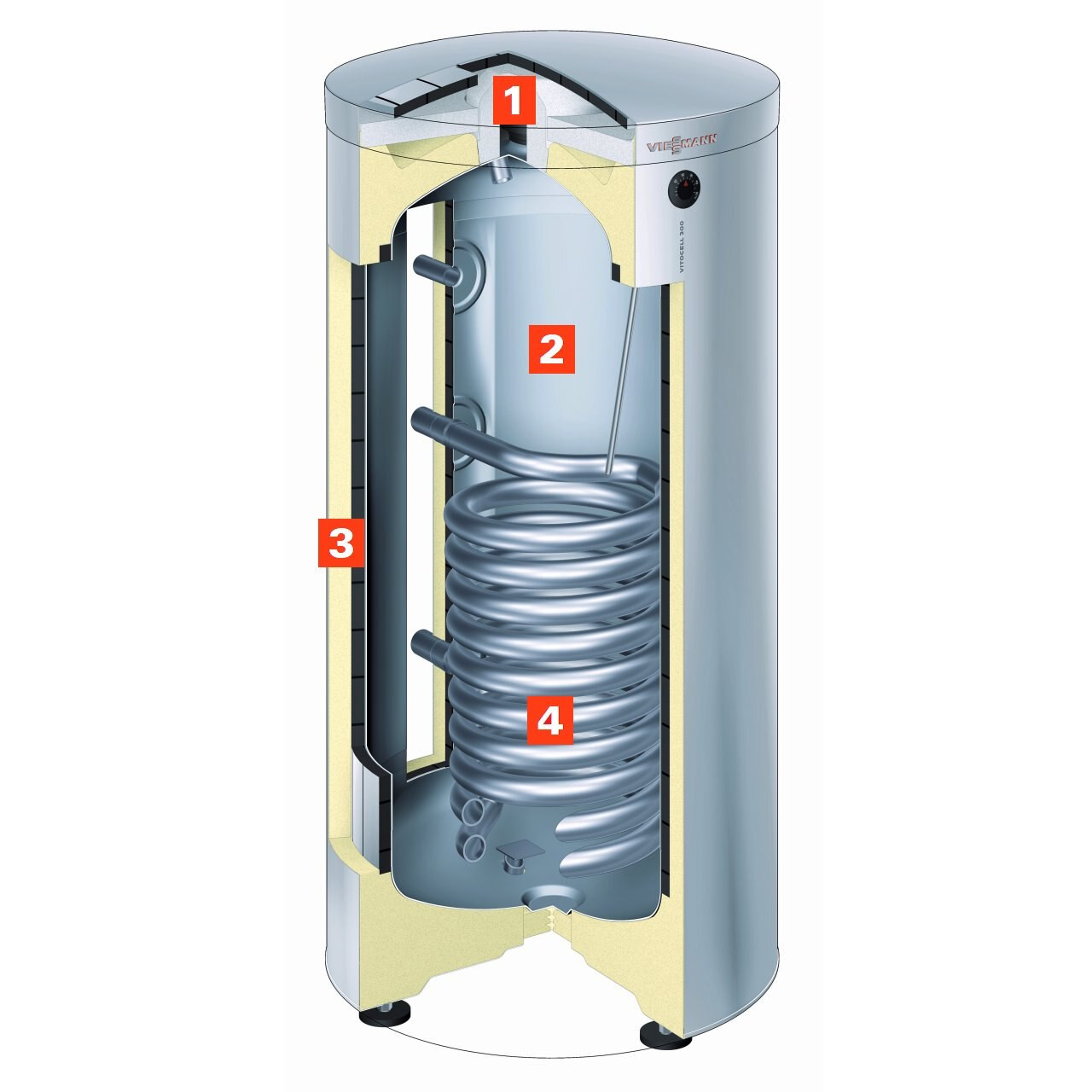 Viessmann 7720348 Vitocell 300-V 42 Gallon Hot Water Tank EVIB-42