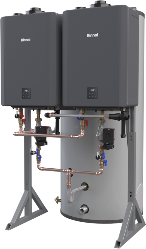 Rinnai CHS HCX Series 398,000 BTU Indoor Natural Gas Horizontal Hybrid ...