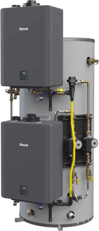 Rinnai CHS HCX Series 398,000 BTU Indoor Natural Gas Vertical Hybrid ...