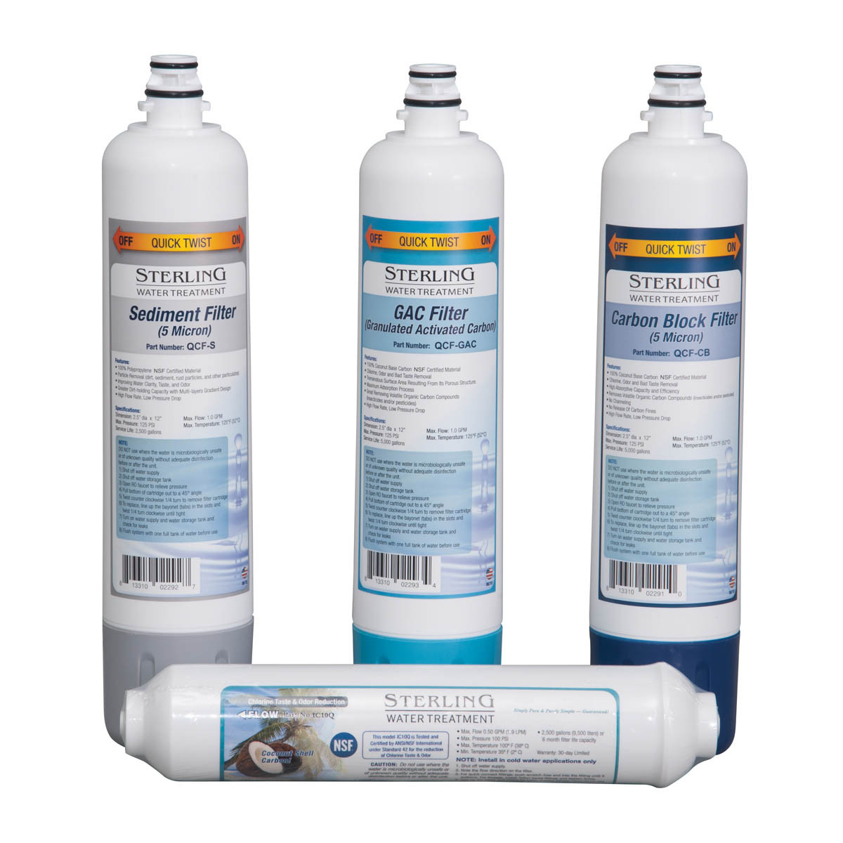 Sterling Water Treatment QCRO Series Reverse Osmosis Filter Replacement ...