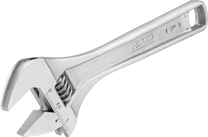 RIDGID 8 inch Adjustable Wrench for Metric and SAE - 86907