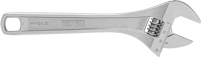 RIDGID 8 inch Adjustable Wrench for Metric and SAE - 86907