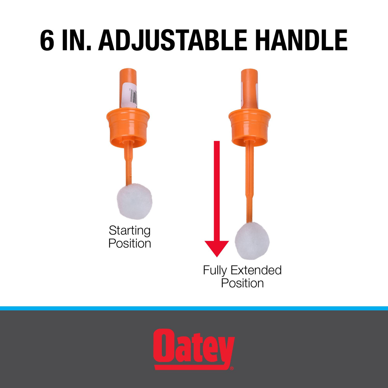 Oatey Adjustable Plastic Solvent Dauber with 1 in. Applicator Ball in ...