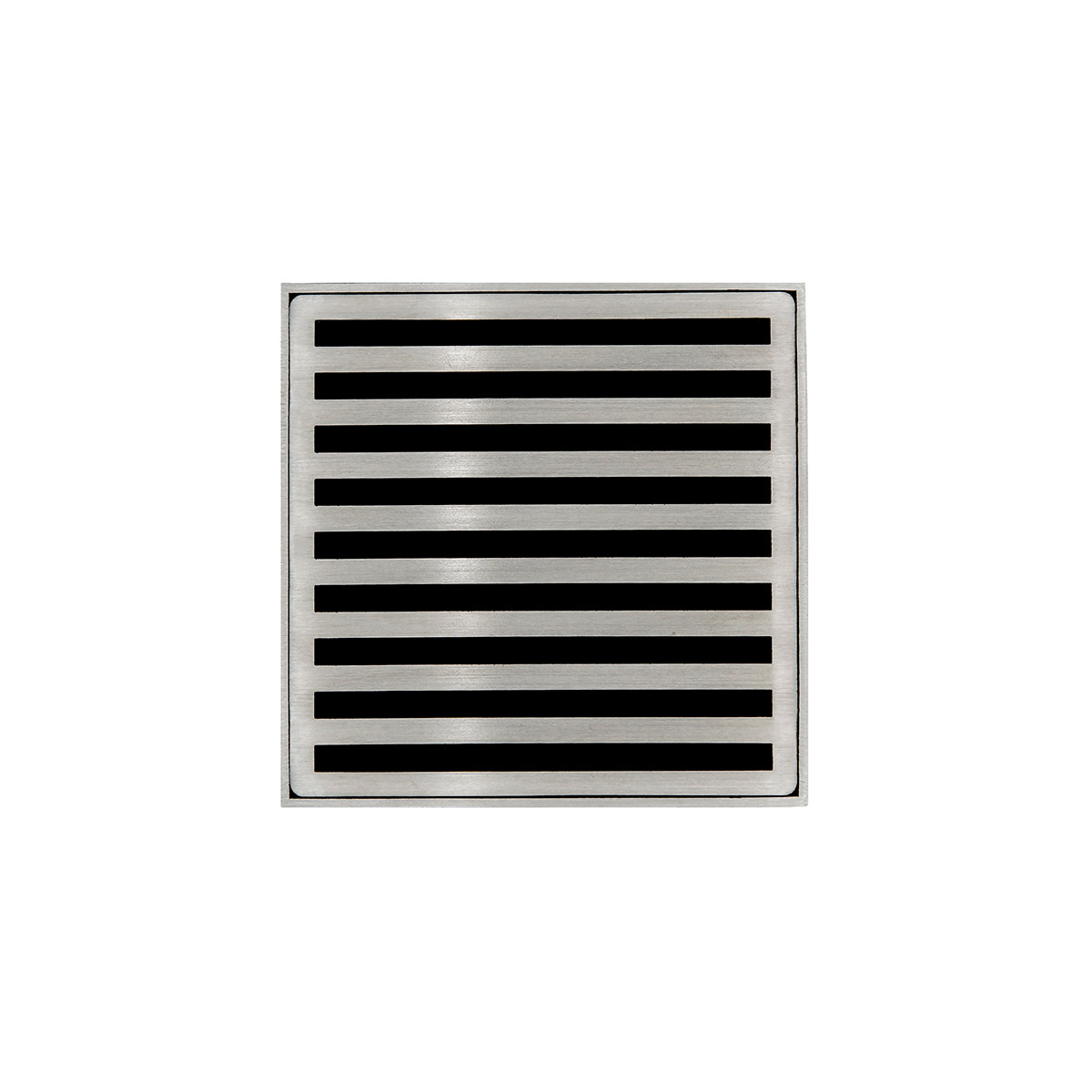 Infinity Drain 5"x5" NDB 5-A SS Center Drain Kit: Satin Stainless