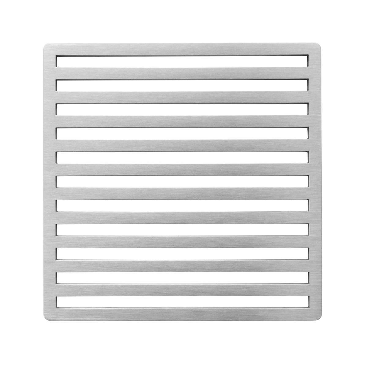Infinity Drain 5"x5" NS 5 SS Center Drain Decorative Cover: Satin Stainless