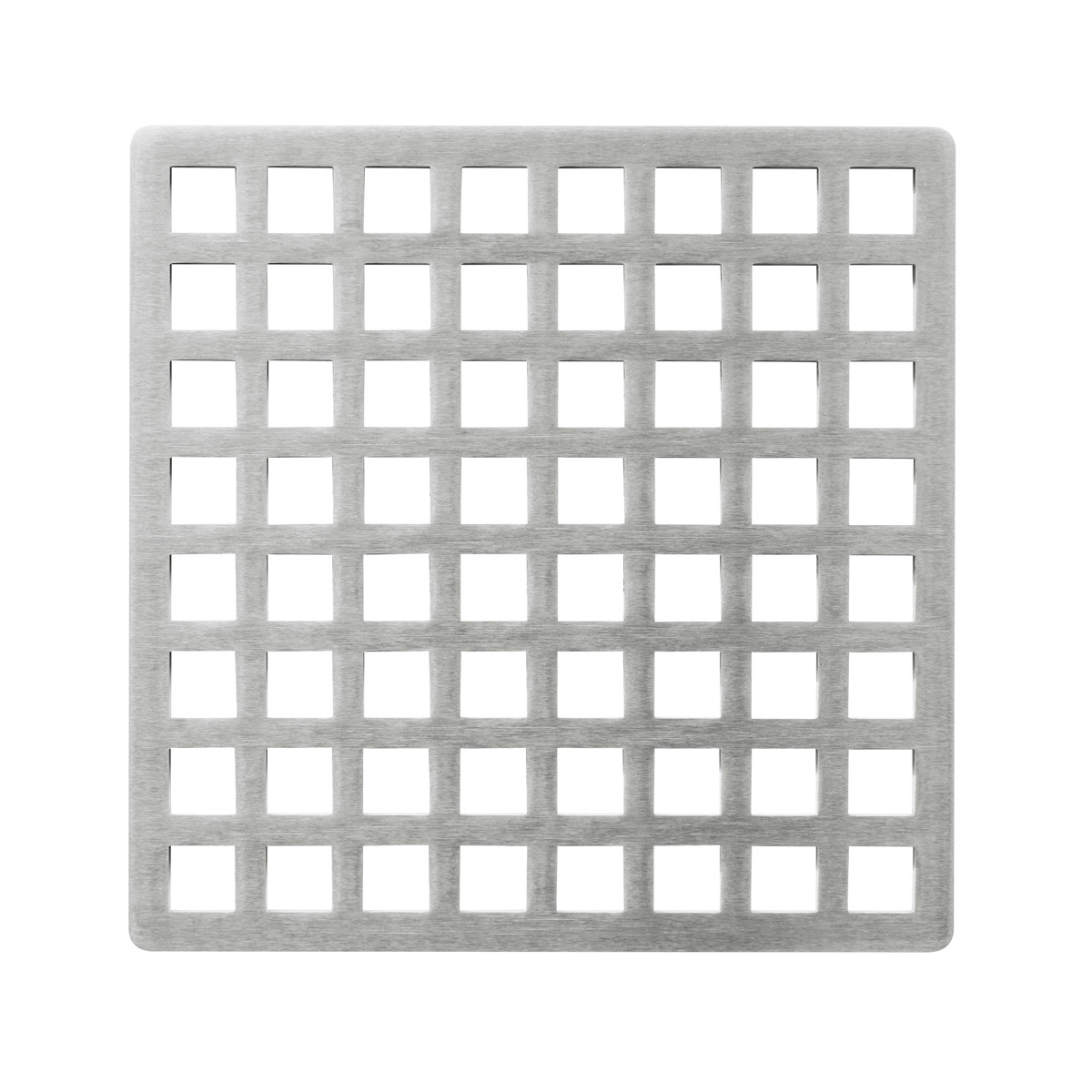 Infinity Drain 5"x5" QS 5 SS Center Drain Decorative Cover: Satin Stainless