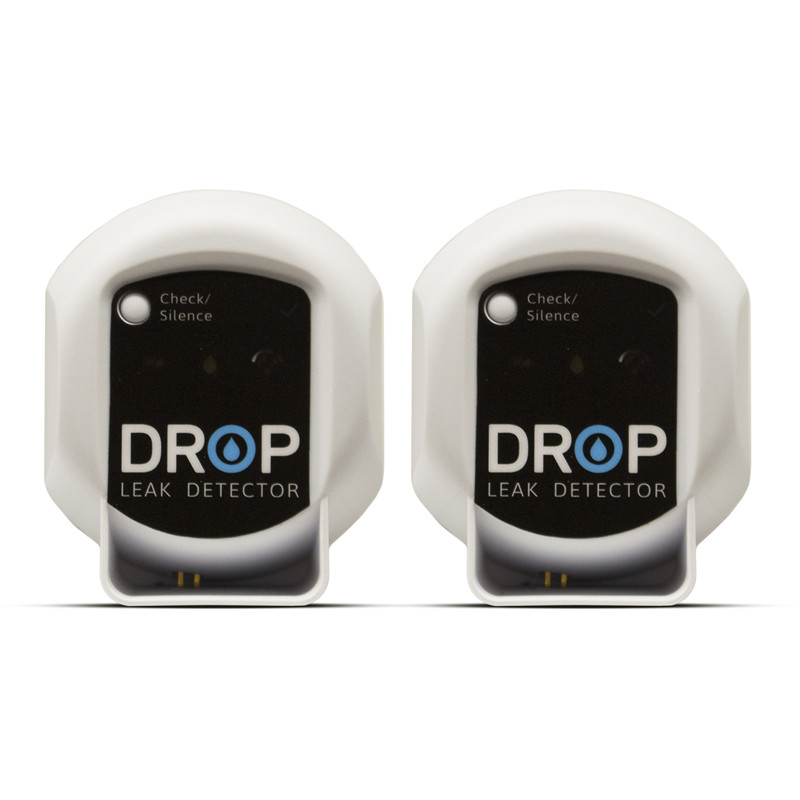 DROP Leak Detector System - 2 Pack Leak Detectors with Cable - D-LD2