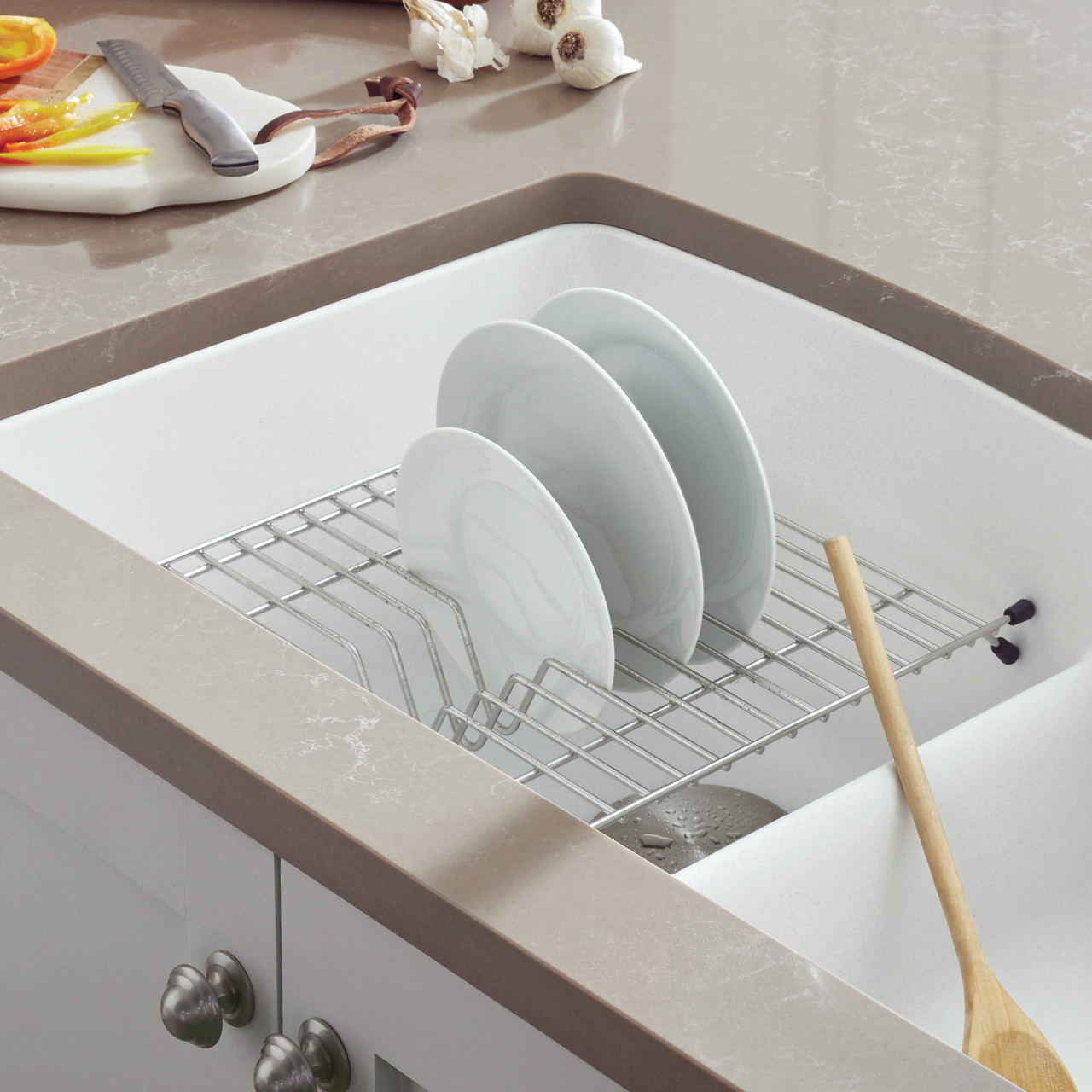Blanco 236432: Diamond Collection Stainless Steel Floating Dish Rack