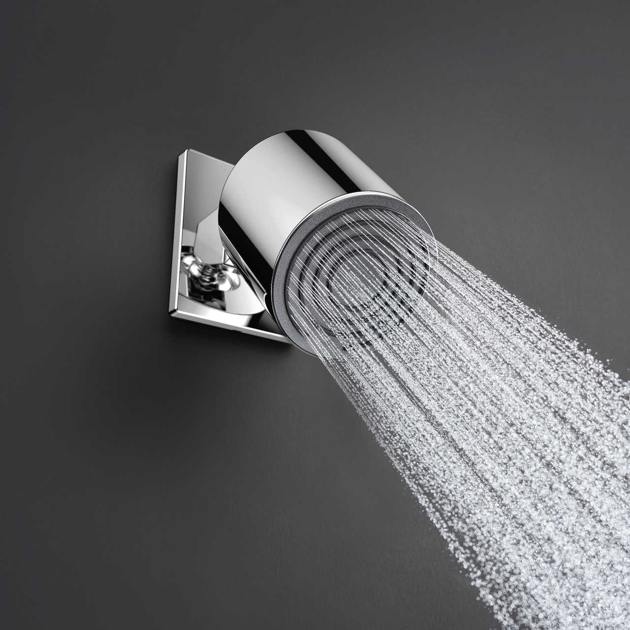 Hansgrohe 24131821 Pulsify S Showerhead 105 1-Jet, 2.5 GPM in Brushed ...