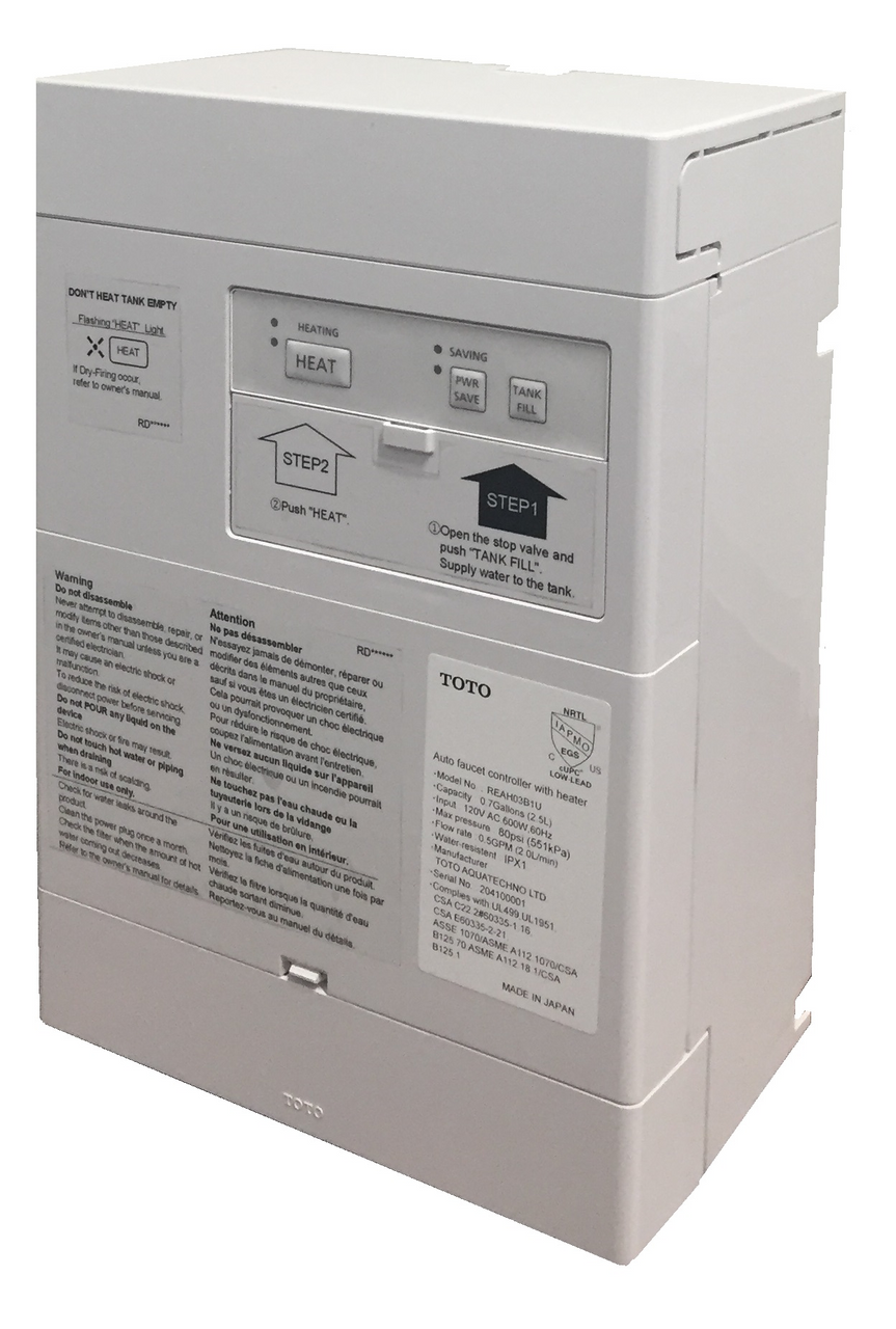 TOTO Ac Powered 0.5 Gpm 10 Second On-Demand Water Supply Heater And ...