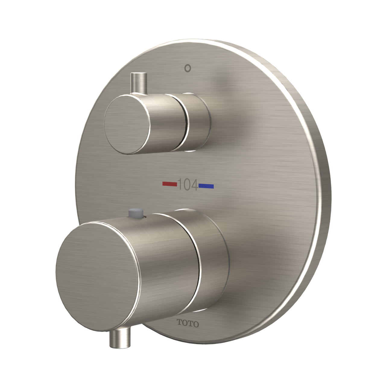 TOTO Round Thermostatic Mixing Valve With Volume Control Shower Trim ...