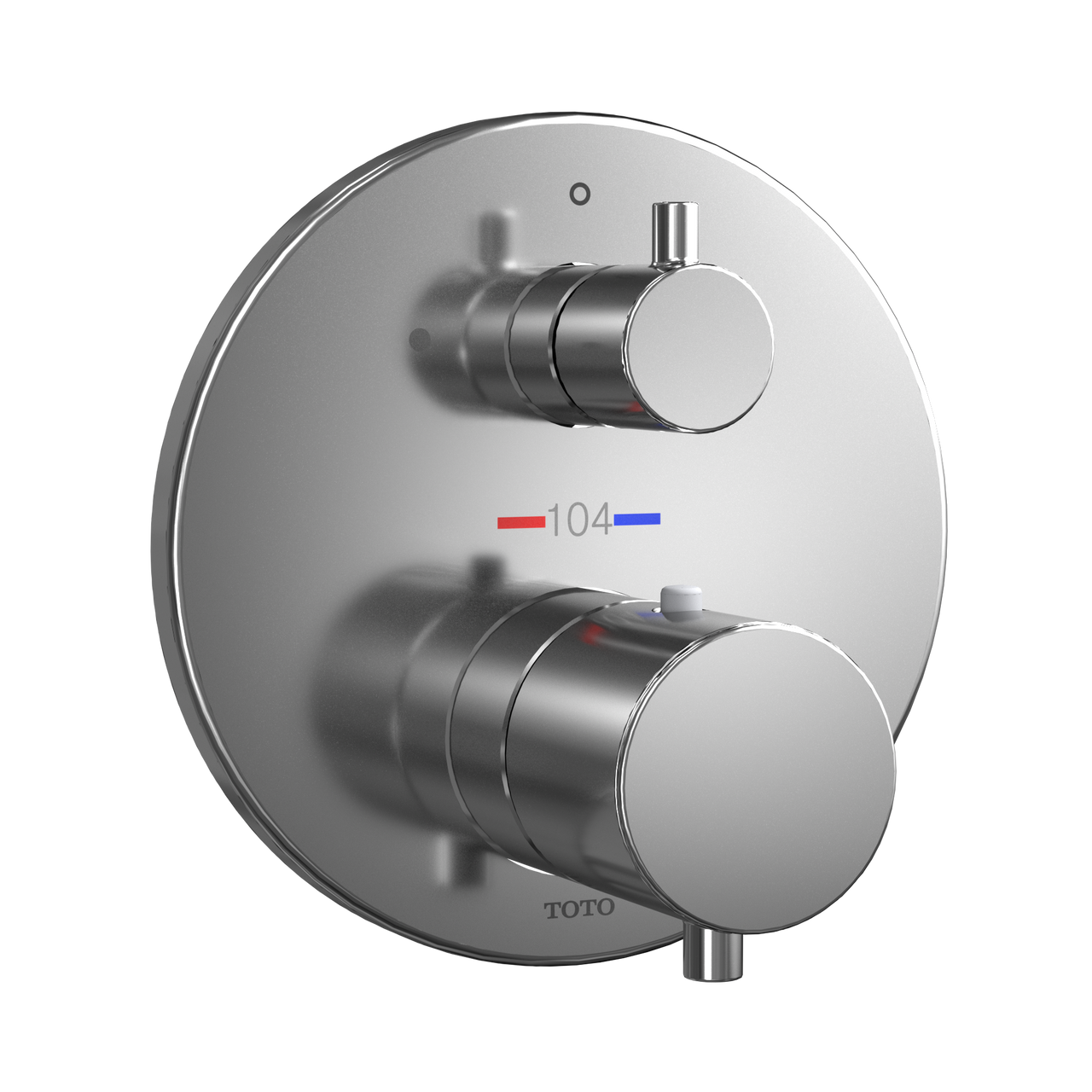 TOTO Round Thermostatic Mixing Valve With Volume Control Shower Trim ...