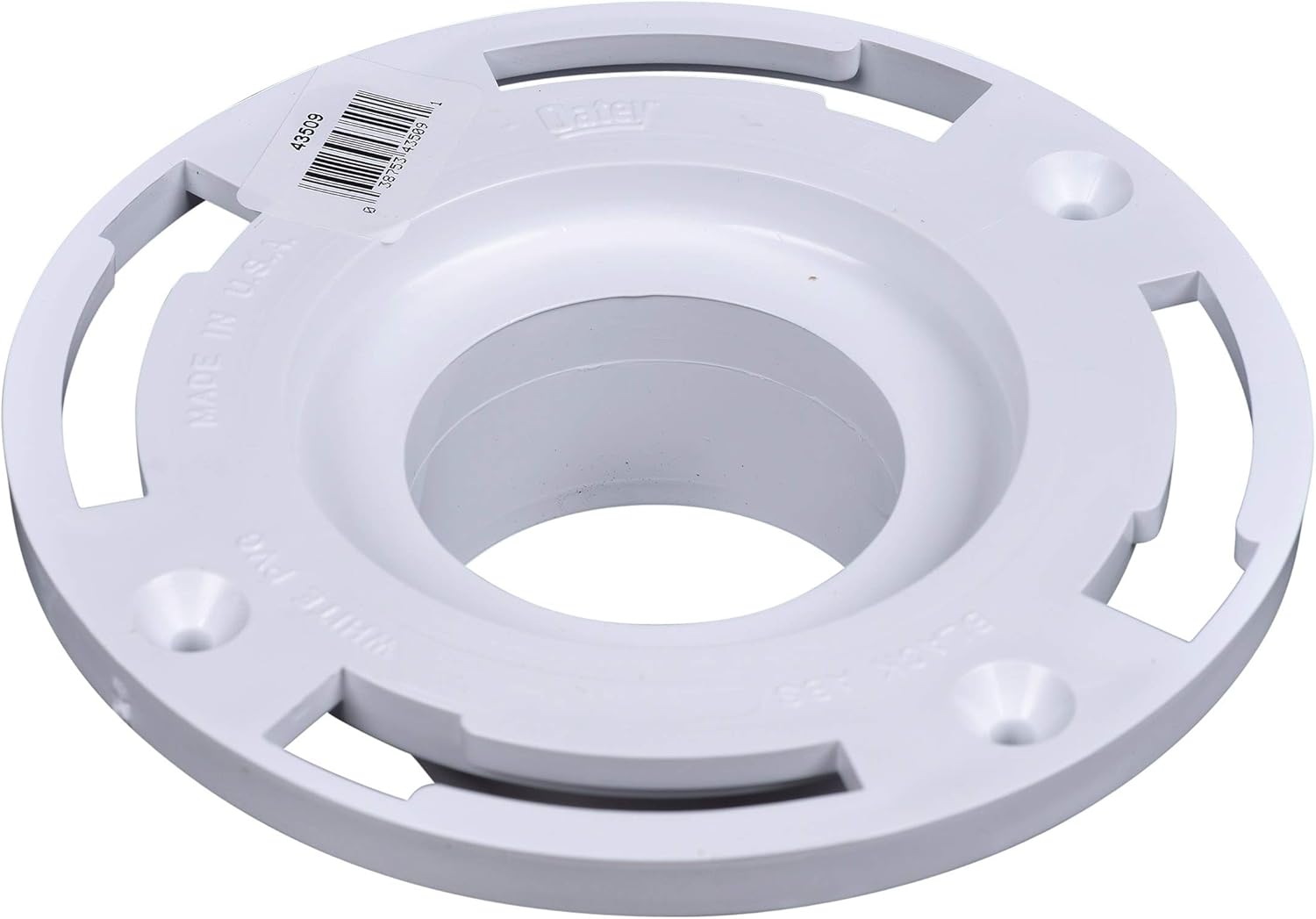 Oatey 43509 3 in. PVC Closet Flange with Plastic Ring without Test Cap