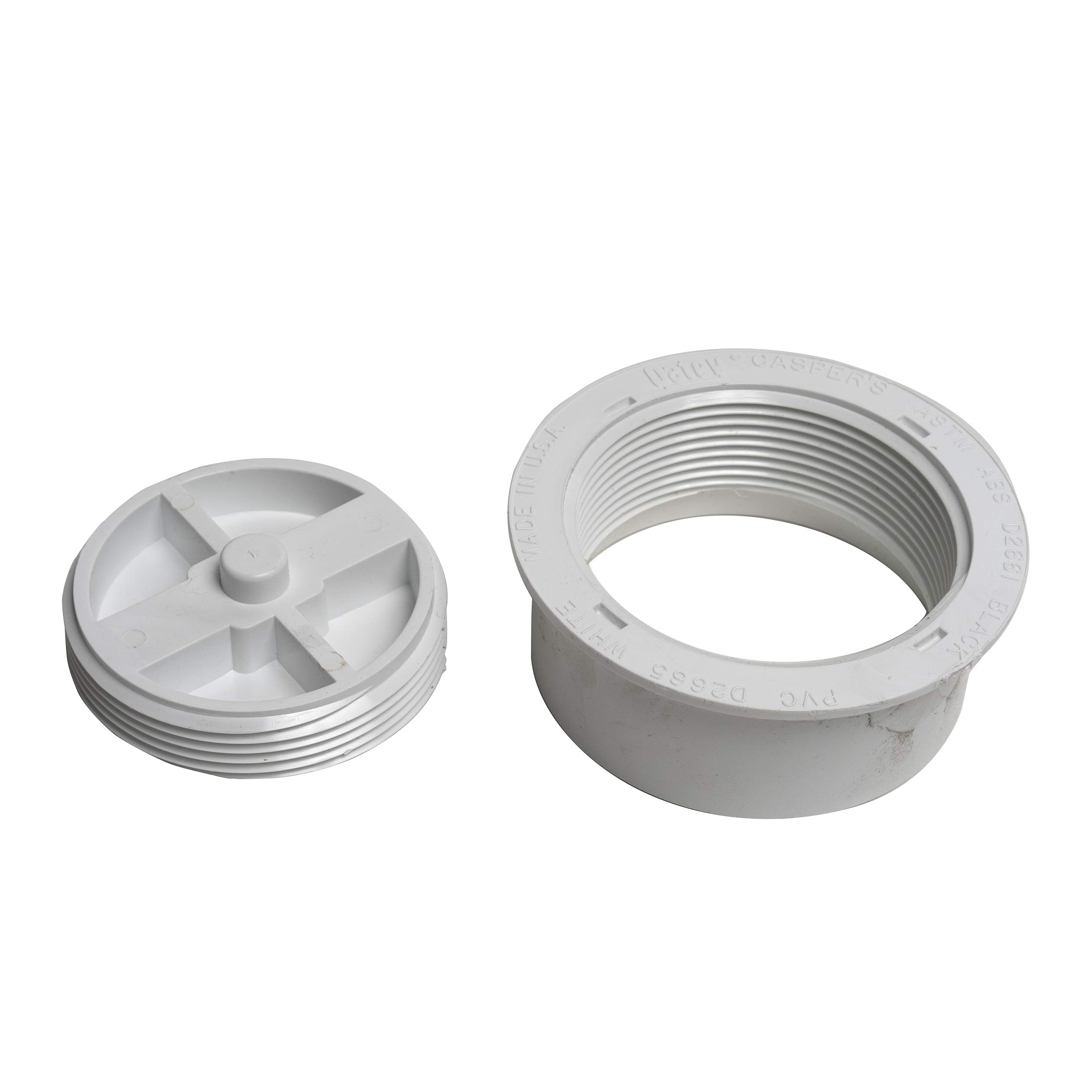 Oatey 4 In. PVC Snap-In Cleanout Assembly in White - 43733 - 10 pack