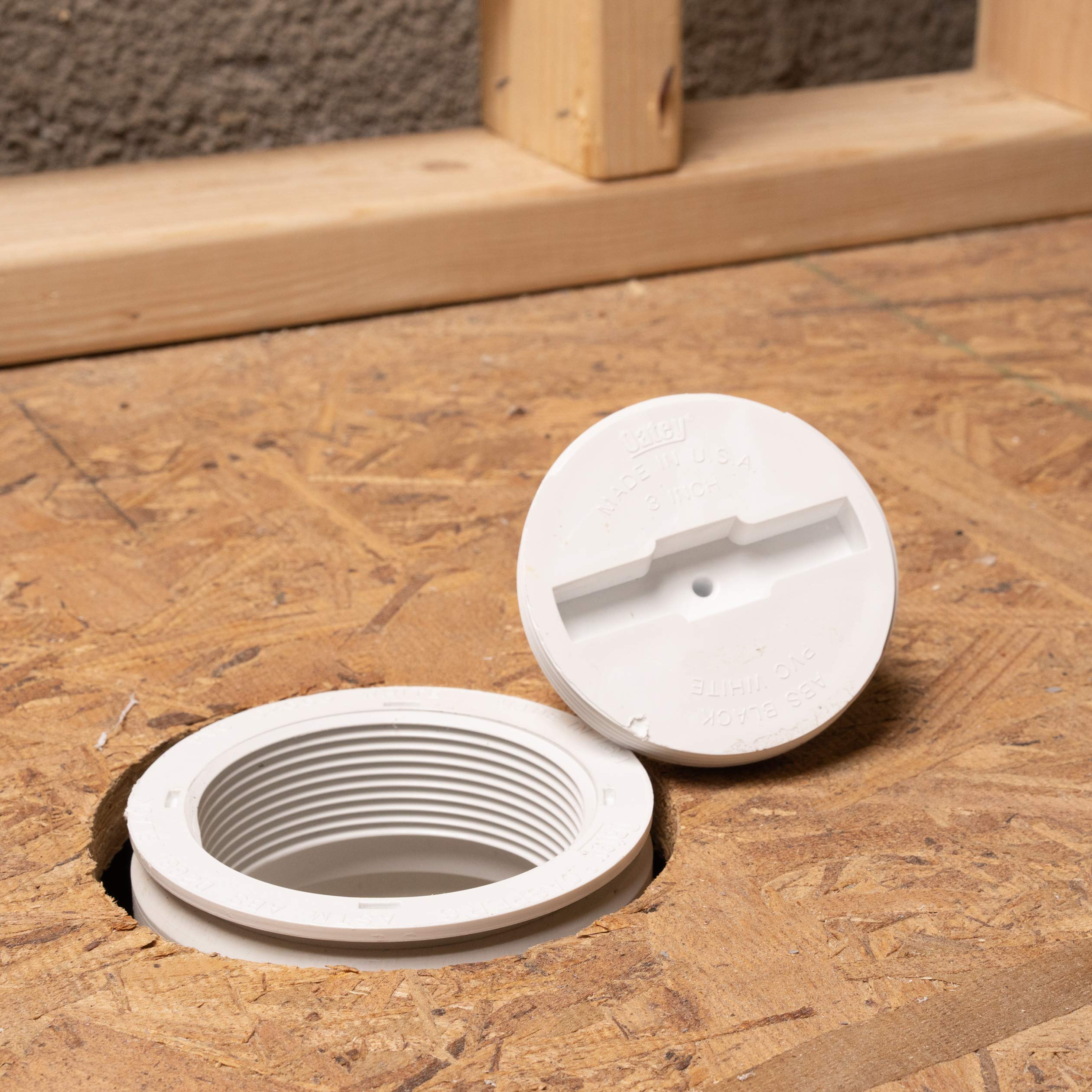 Oatey 4 In. PVC Snap-In Cleanout Assembly in White - 43733 - 10 pack