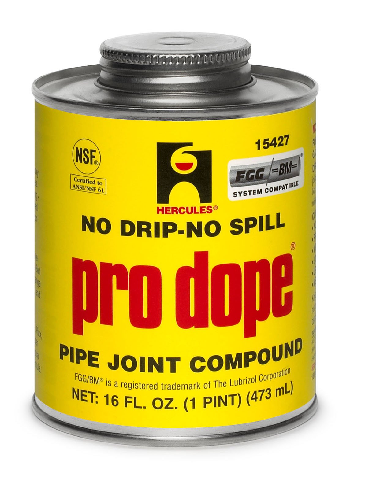 Oatey Pro Dope Pipe Thread Sealant Compound 1 Pint in Gray - 15427