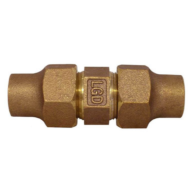 Legend Valve 313-104NL Pipe Coupling 3/4 in Flared 100 psi Bronze