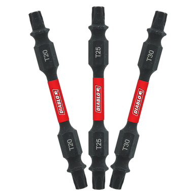 Diablo DDETV25-S3 2-1/2 in. Double-Ended Torx Drive Bit Assorted Pack ...