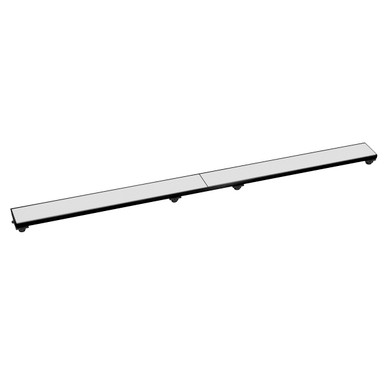 Infinity Drain 24" LA 6524 BK Linear Drain Grate: Matte Black