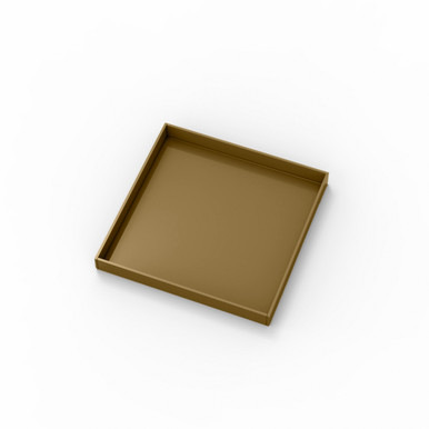 Infinity Drain 5" x 5" LTS 5-SB Center Drain Decorative Cover: Satin Bronze