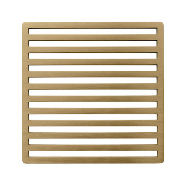 Infinity Drain 5" x 5" NS 5 SB Center Drain Decorative Cover: Satin Bronze