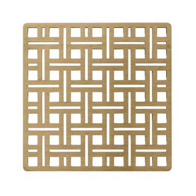 Infinity Drain 5" x 5" VS 5 SB Center Drain Decorative Cover: Satin Bronze