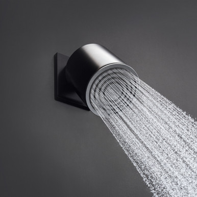 Hansgrohe 24131671 Pulsify S Showerhead 105 1-Jet, 2.5 GPM in Matte Black