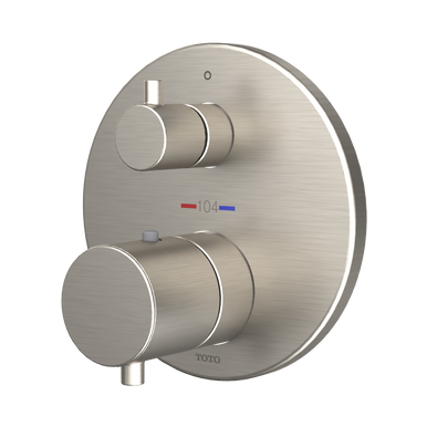 TOTO Round Thermostatic Mixing Valve With Two-Way Diverter Shower Trim ...