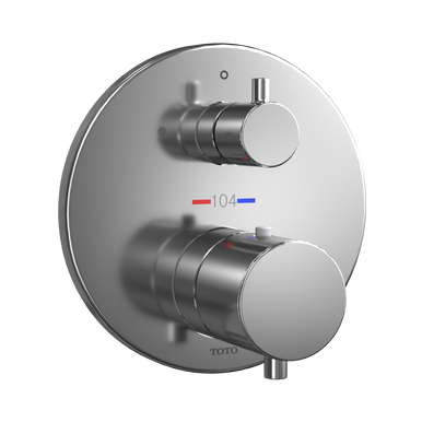 TOTO Round Thermostatic Mixing Valve With Volume Control Shower Trim ...