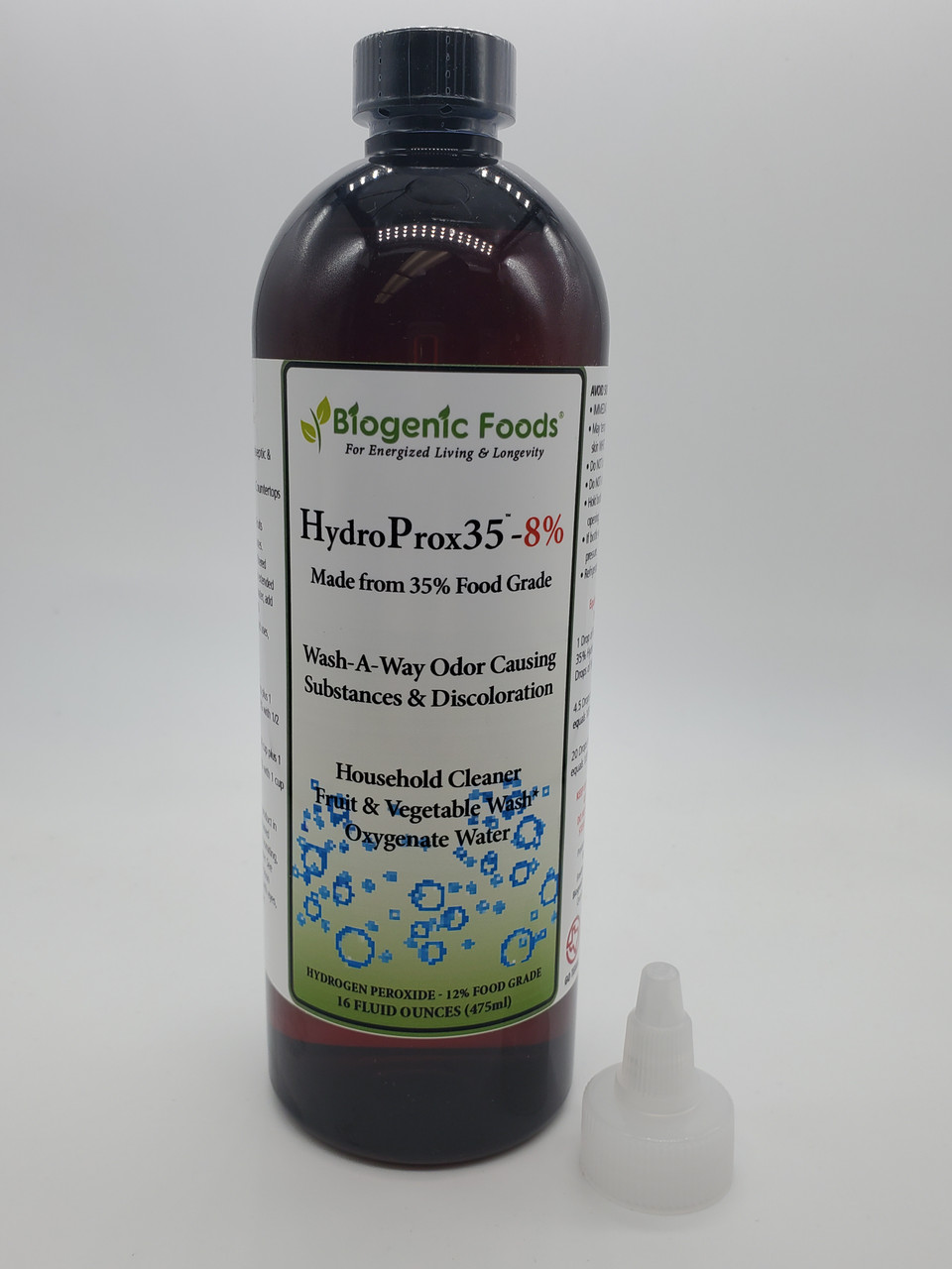 HydroProx 35 - Pure 35% Food Grade Hydrogen Peroxide (Diluted to 7.99%)