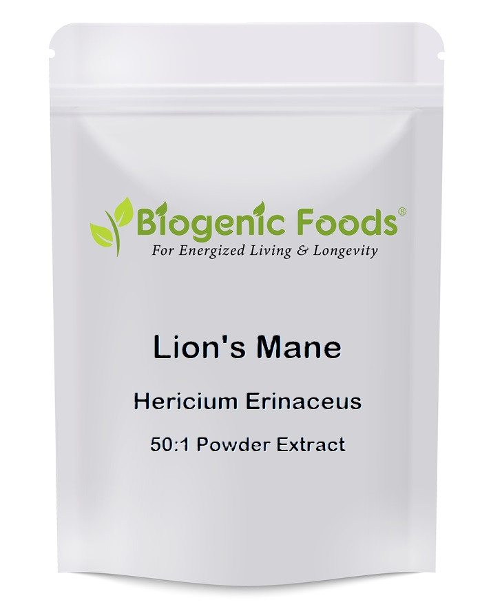 Lions Mane - 50:1 Powder Extract - Hericium Erinaceus-gm - Biogenic Foods