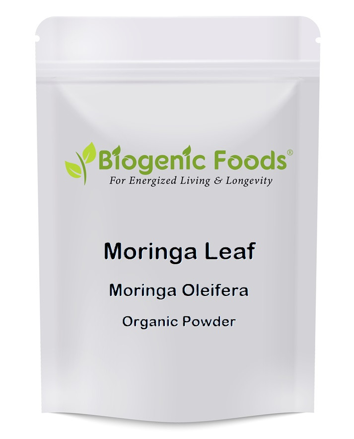 Moringa Leaf - Organic Powder - Moringa Oleifera-gm - Biogenic Foods