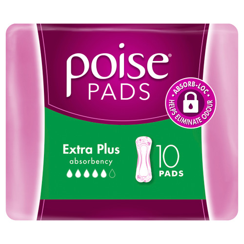 Poise Pads Extra Plus 10s - ANZ Pharma Wholesalers LTD
