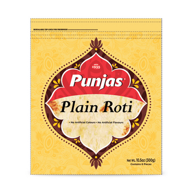 Punjas Plain Roti 6s X 12 - ANZ Pharma Wholesalers LTD
