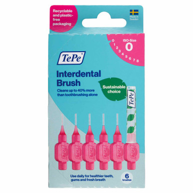 Tepe Interdental Brush 0.40mm Pink 6 Pack - ANZ Pharma Wholesalers LTD