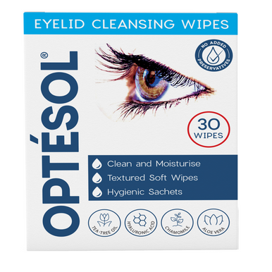 Optesol Eyelids Cleansing Wipes 30pack - ANZ Pharma Wholesalers LTD