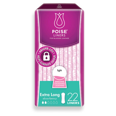 Poise Liners Extra Long 22s - ANZ Pharma Wholesalers LTD