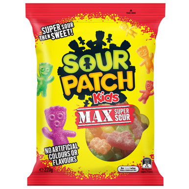 Sour Patch Max 220g 20s - ANZ Pharma Wholesalers LTD