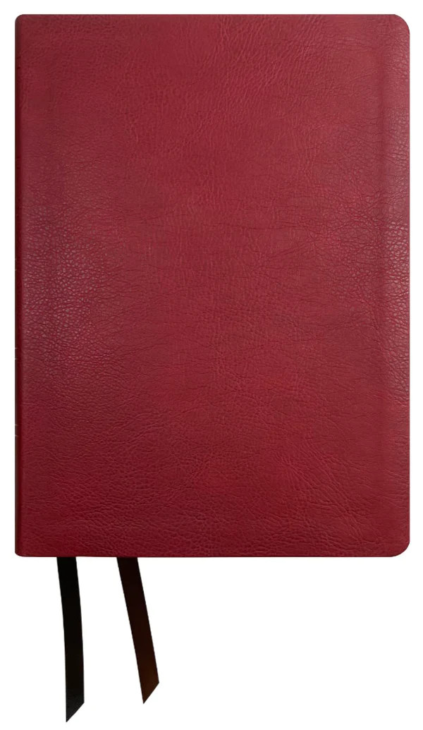 NASB (2020), Wide Margin Reference - Maroon Leathertex - Sunset Bookstore
